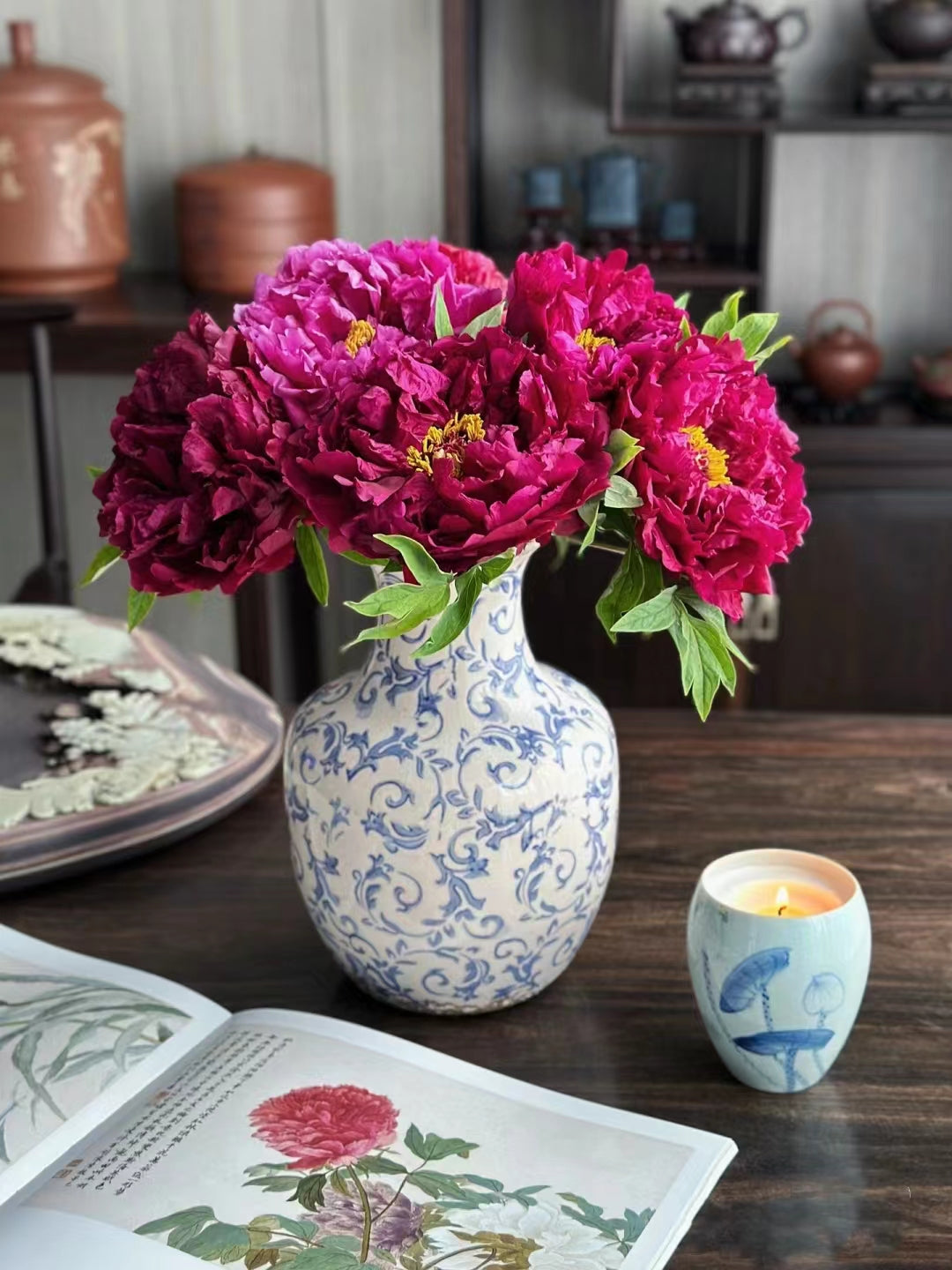 Chinese Porcelain Decorative Patterns - Peony │Mudan 牡丹 – KECLOUD